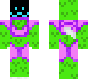Pink and Green Protogen | Minecraft Skin