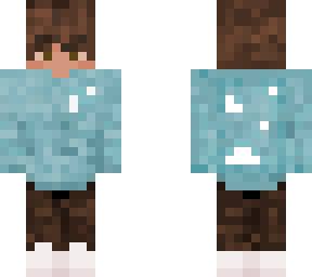 Sky Blue Hoodie Boy | Minecraft Skin
