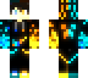 fire and water | Minecraft Skins