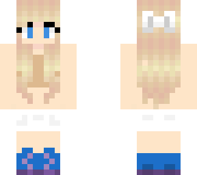 pretty tan tube top girl | Minecraft Skin