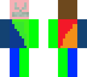 Blue and green monster | Minecraft Skin