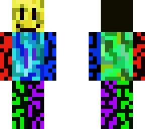 Colorful smiling skin | Minecraft Skin