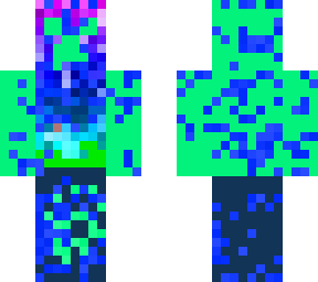 neon creeper | Minecraft Skins