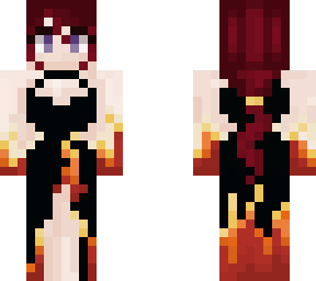 Fire girl | Minecraft Skin