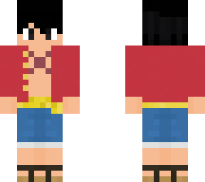 luffy no hat | Minecraft Skins