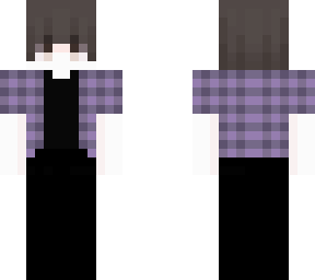 purple checkered shirt eboy | Minecraft Skin