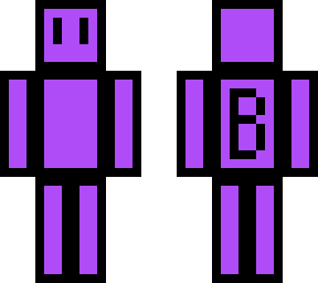 Purple outline character | Minecraft Skin