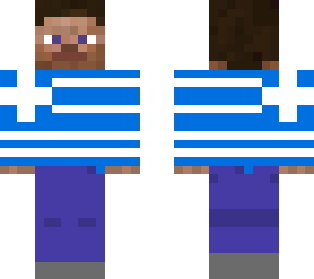 Steve Greece Flag | Minecraft Skin