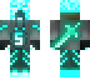 Minecraft Blue Creeper Skin