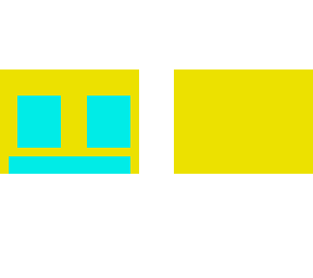 geometry dash cube | Minecraft Skin