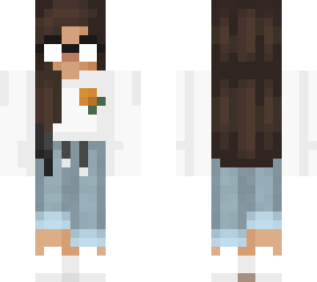 Girl with eyeglasses 2 | Minecraft Skin
