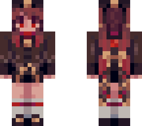 genshin hu tao | Minecraft Skins
