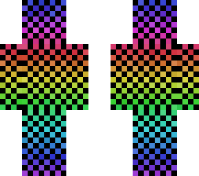 rainbow pixel | Minecraft Skin