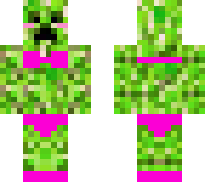 creeper bikini | Minecraft Skin