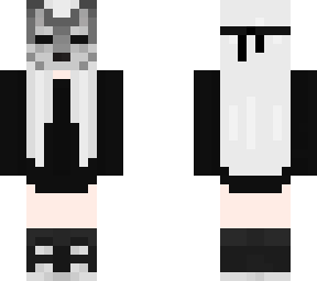 masked girl wolf | Minecraft Skin