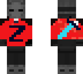 Zalorn with a shirt and diamond sword | Minecraft Skin