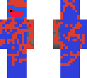 bionic blue man | Minecraft Skin