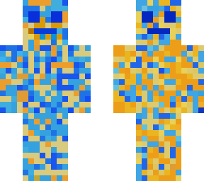 blue and orange | Minecraft Skin