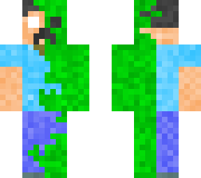 Herobrine end creeper | Minecraft Skin