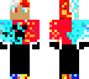 ice and fire | Minecraft Skins