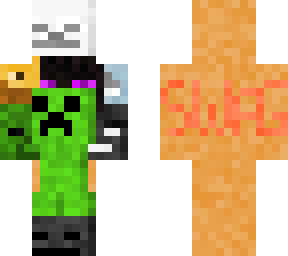 mobs in shrimp color swag backround | Minecraft Skin