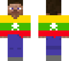 Steve Myanmar Flag | Minecraft Skin