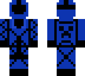 The blue creeper racer | Minecraft Skin