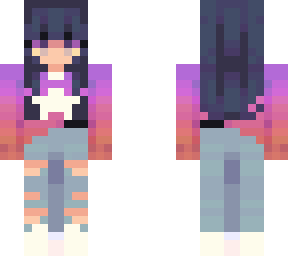 + nightfall + girl | Minecraft Skin