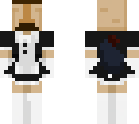 Flint Lockwood dad but he is a maid | Minecraft Skin