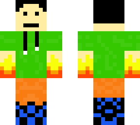 green fire | Minecraft Skins