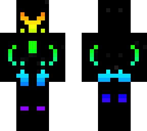 Rainbow defender | Minecraft Skin