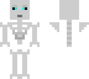 skeleton with blue eyes | Minecraft Skin