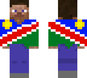 Steve Namibia Flag | Minecraft Skin
