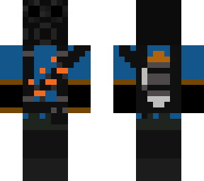 The Pyro (Blu with goggles) | Minecraft Skin
