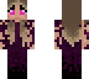 cute half enderman girl | Minecraft Skin