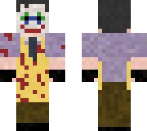 Leather face with clown mask | Minecraft Skin