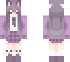 purple cat | Minecraft Skin