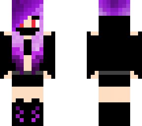 Shadow Wolf girl | Minecraft Skin