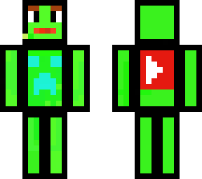 cool neon green skin | Minecraft Skin