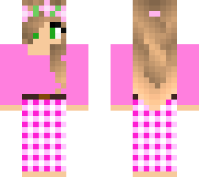 Little Kelly Plaid Flowy Dress | Minecraft Skin