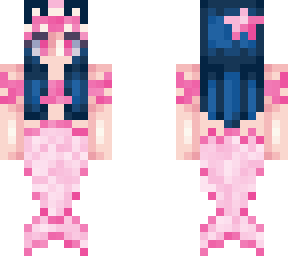 Pink Mermaid | Minecraft Skin