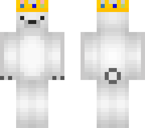 Polar Bear With Crown | Minecraft Skin