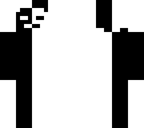 Black and white Steve | Minecraft Skin