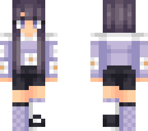 lilac girl with aesthetic clothes | Minecraft Skin
