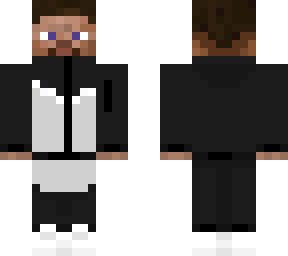 Steve Nike Tech Fleece Black/Gray/White | Minecraft Skin