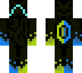 Blue fire green fire character | Minecraft Skin