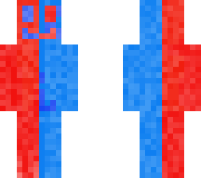 red blue smile(customized body parts) | Minecraft Skin