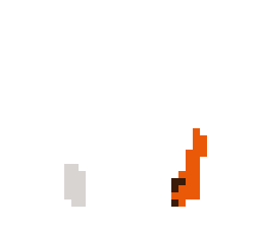 Red fox ears and tail base | Minecraft Skin