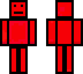 Red guy with black outline | Minecraft Skin