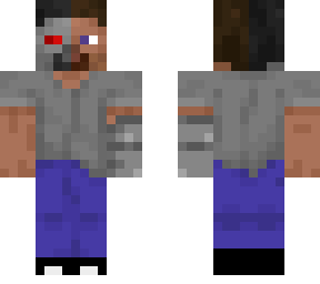 cyborg steve | Minecraft Skins